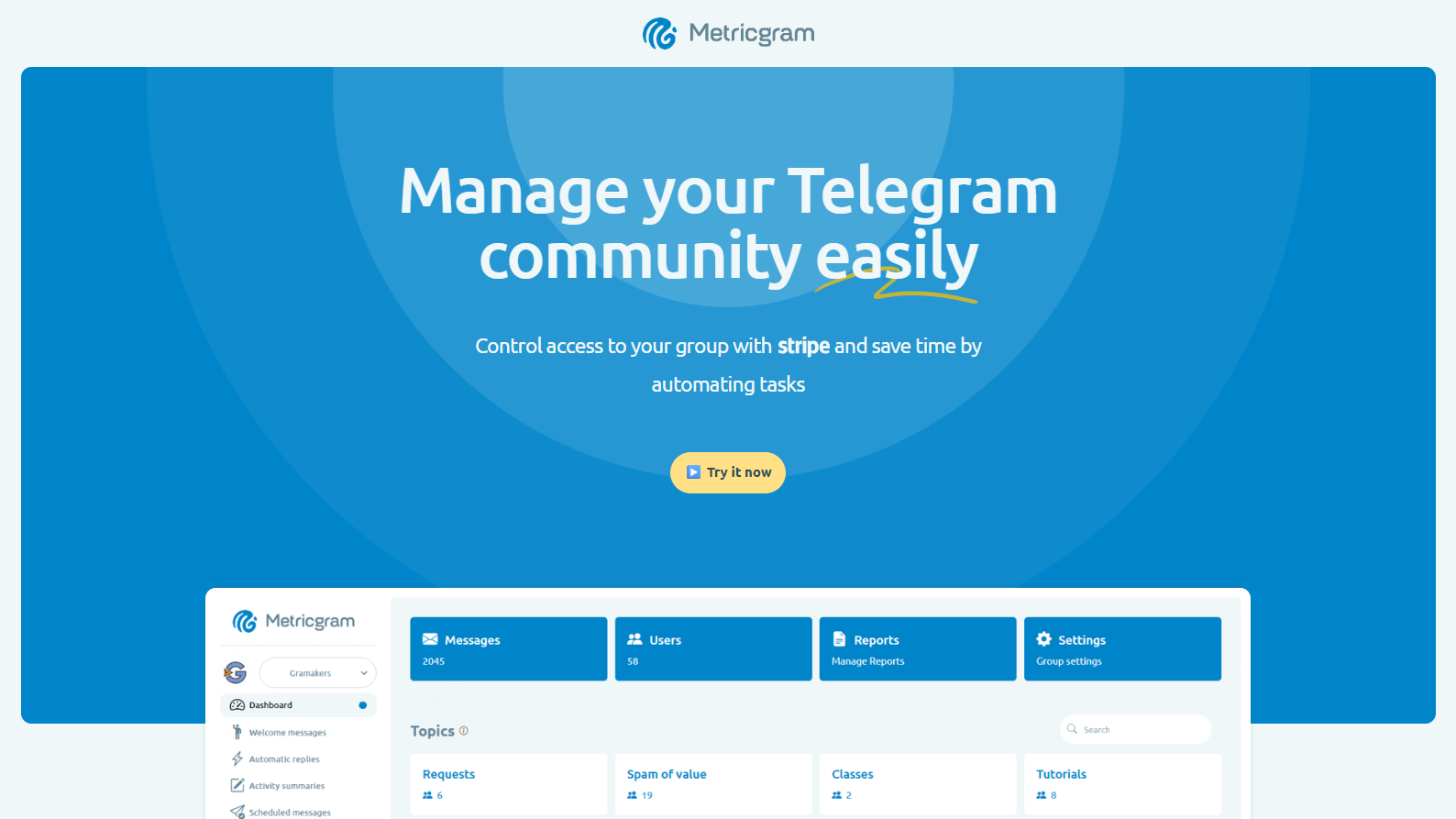 Generatore di Codice QR per Telegram - QR Code Gratuiti | Metricgram